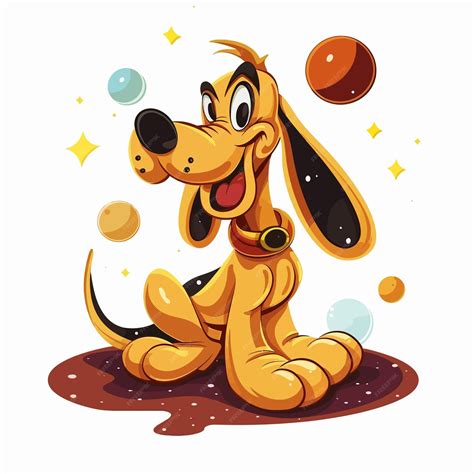 Premium Vector Plutocartooncharactervectorillustration