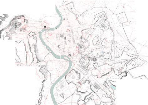 Old Map Rome Rome 1748 Topografia Di Roma Pianta Nolli