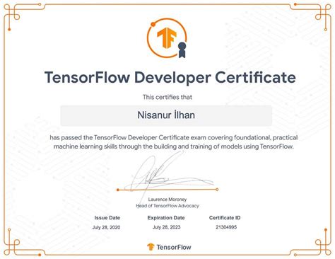 Guide For The Tensorflow Developer Certificate Exam By Nisanur İlhan
