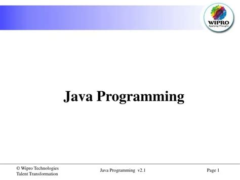 Ppt Java Programming Powerpoint Presentation Free Download Id9467476