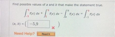 Solved Find Possible Values Of A And B That Make The Sta