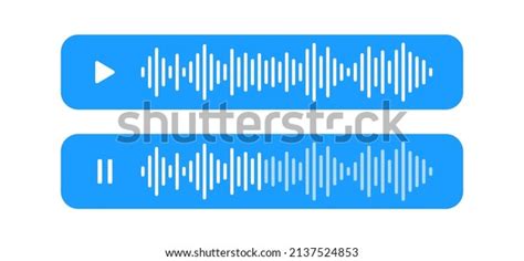 Voice Message Set Ui Interface Bubble Stock Vector Royalty Free 2137524853 Shutterstock