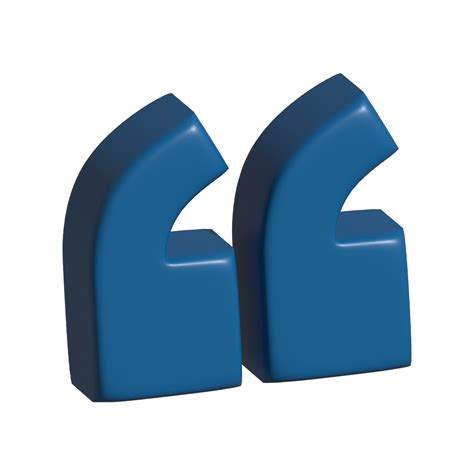 Quotation Mark 3d Icon 20481330 Png