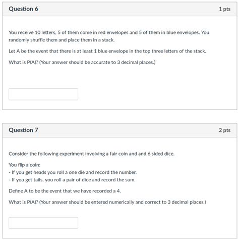 Solved Question 6 1 Pts You Receive 10 Letters 5 Of Them