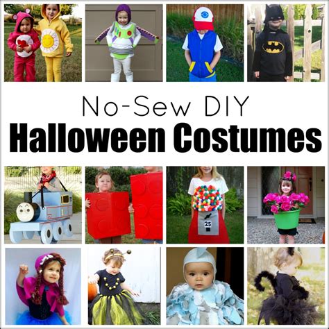 Super Cute No Sew Diy Halloween Costumes The Resourceful Mama