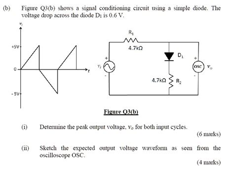 B Figure Q3b Shows A Signal Conditioning Circuit Using A Simple