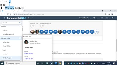 Avatar Group Core Issue SAP Fundamental Ngx GitHub