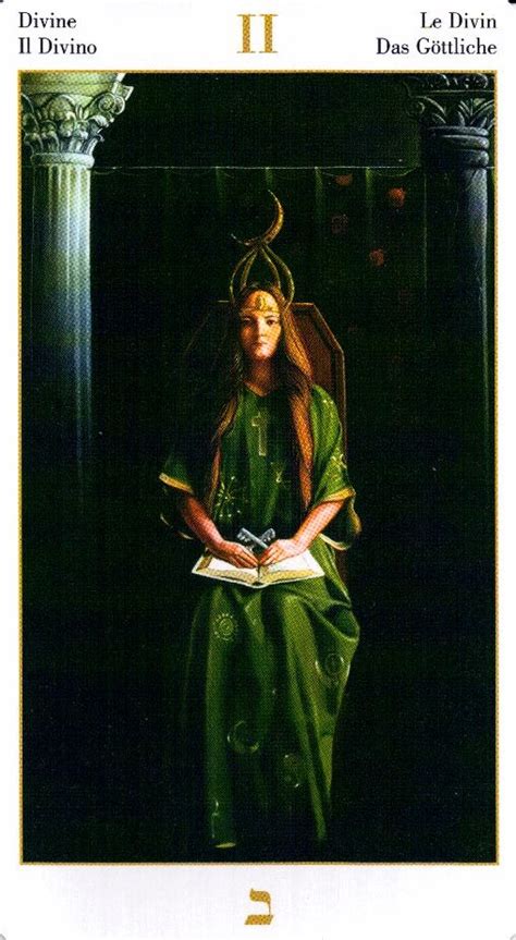 2 Аркан Верховная Жрица Мистическое Таро Успенского Мир Таро галерея карт Таро и Оракулов