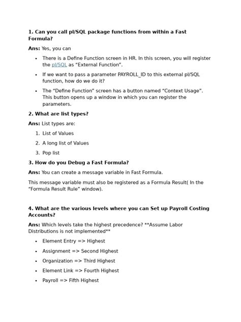 Hrms Interview Questions Pdf Plsql Parameter Computer Programming