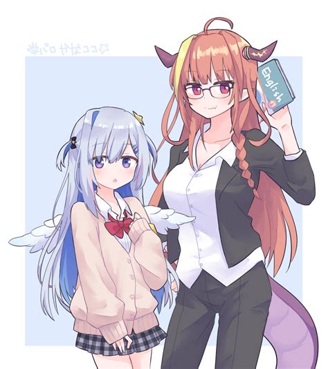 Amane Kanata And Kiryu Coco Hololive Drawn By Hitsuji Nata Danbooru