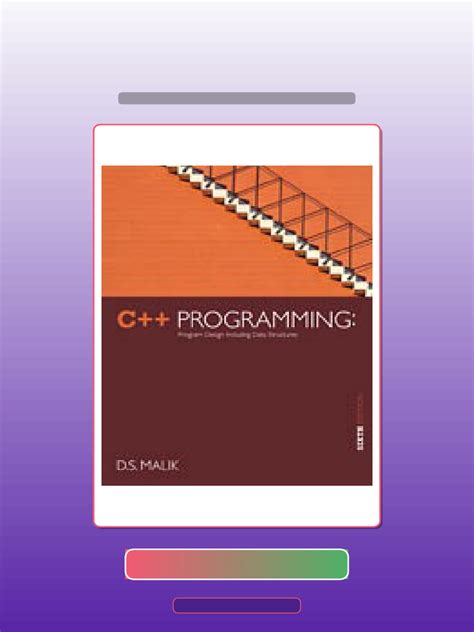 C Programming Program Design Including Data Structures 6th Edition Ds Malik Ebook And Testbank