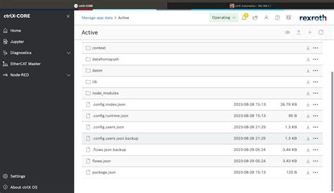 Export Json To Csv Format Using Node Red In Ctrlx Os