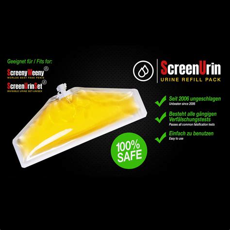 Screeny Weeny Screenurin Fake Urine Refill Pack For Wet Sex Sexyland