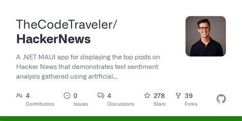 issues · thecodetraveler hackernews · github