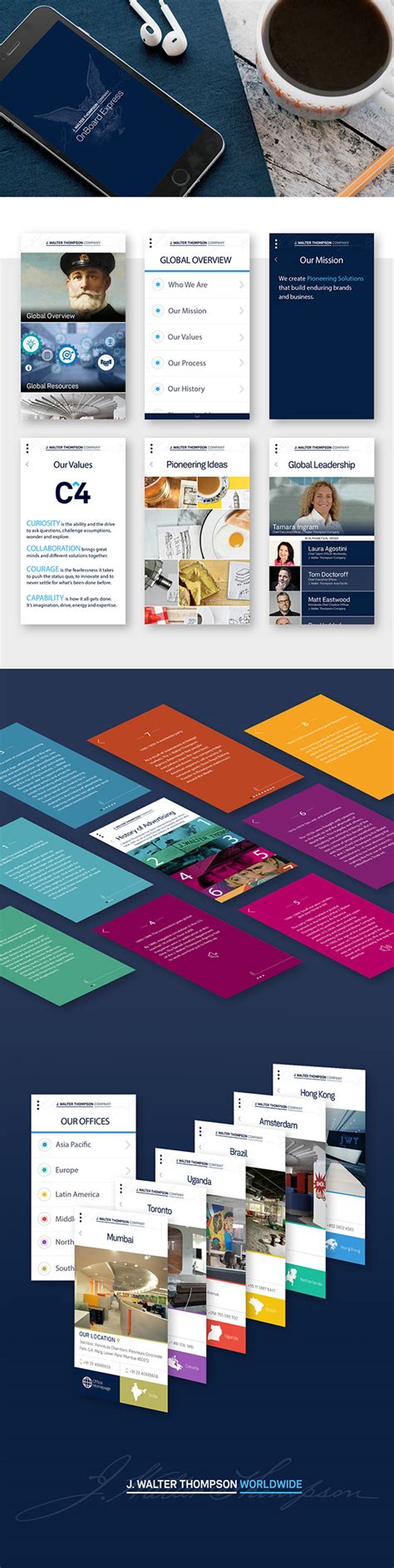 JWT Internal App On Behance