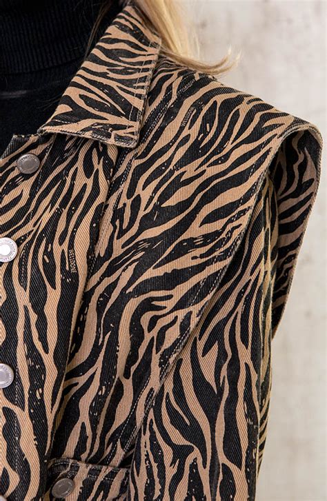 Limited Denim Jacket Zebra Fashionmusthavesnl