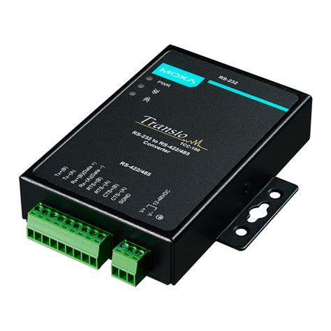 MOXA TECHNOLOGIES TCC 100 SERIES INSTALLATION MANUAL Pdf Download ManualsLib