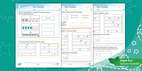 Maths Bar Models Activities Ages 6 7 Twinkl
