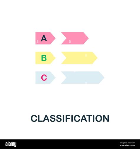 Classification Icon Flat Sign Element From Data Analytics Collection Creative Classification