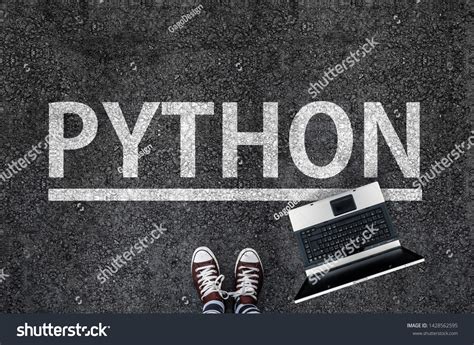 Python Programming Language Man Legs Sneakers Stock Photo Shutterstock