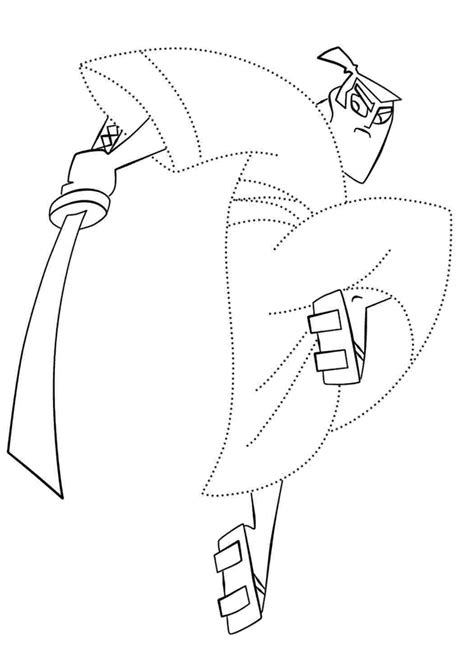 Раскраски Обвести по точкам рисунки с самураями и раскрасить их Разукраски Развиваем мелкую