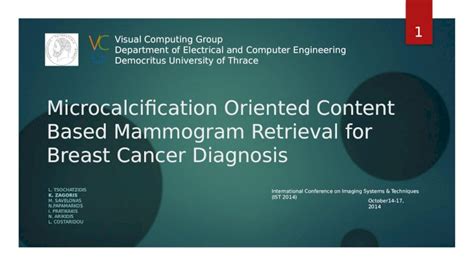Pptx Microcalcification Oriented Content Based Mammogram Retrieval