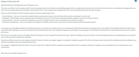 Solved Exploring Challenges In Designing Concurrent Programs Chegg