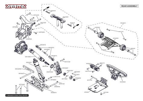 Arrma Granite Blx 4x4 Parts Exploded View 4302v3t2 — Adventure