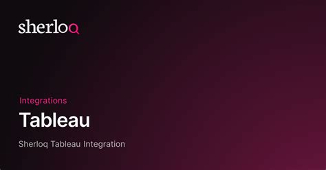 Tableau Sql Repository