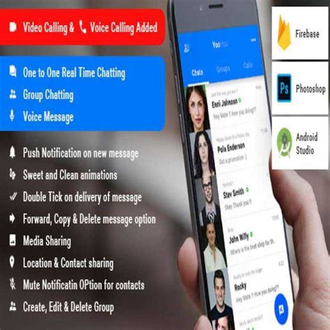 Jual Apps Android Chatting App With Firebase Yoohoo Di Seller