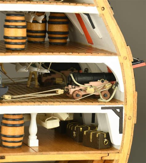 172 New Cross Section Of Hms Victory Wooden Model Ship Kit