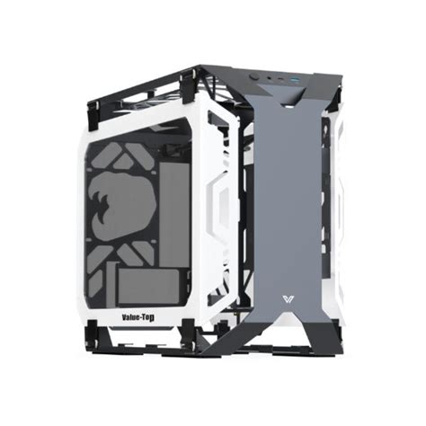 Value Top X Era Mloong Series Shining Grey Open Frame Gaming Case Vibe Gaming