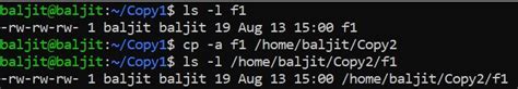 How To Use Cp Command In Linux Cp A Option