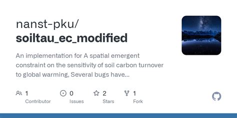 GitHub Nanst Pku Soiltau Ec Modified An Implementation For A Spatial Emergent Constraint On