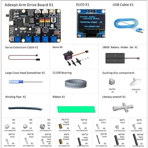 5 Axis Controll Robot Arm For Arduino Stem Full Set Lk Tronics