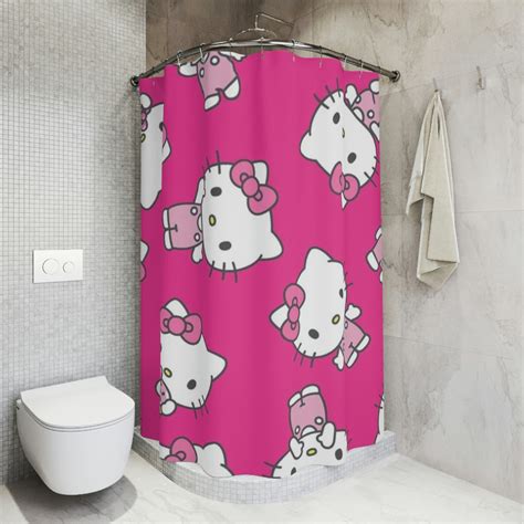 Hello Kitty Shower Curtain Trendylivn