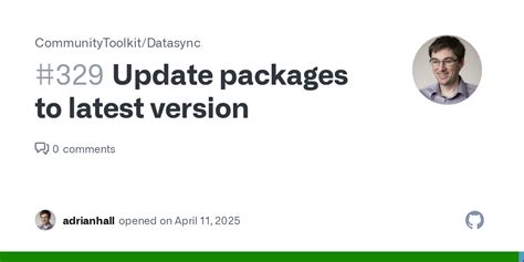 update packages to latest version · issue 329 · communitytoolkit datasync · github
