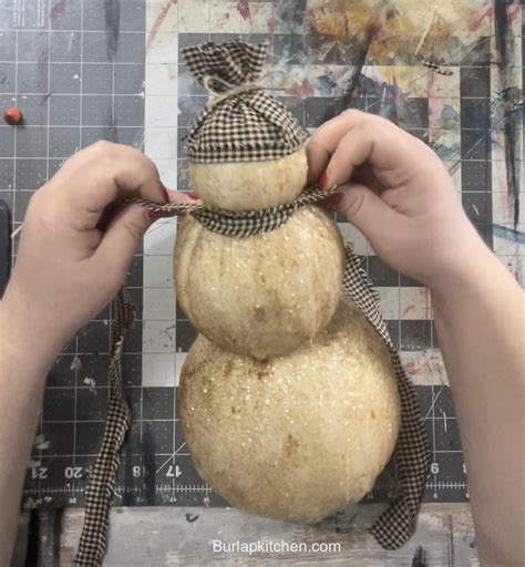 Diy Primitive Snowman Craft Tutorial Burlap Kitchen