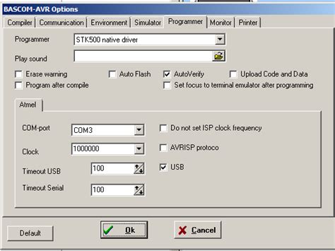 Problem Mit Diamex AVR ISP Programmer ATmega32 Bascom