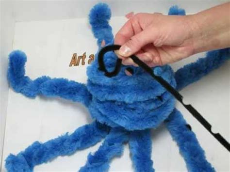 How To Make An Octopus With Chenille Pipe Cleaner Stems Youtube