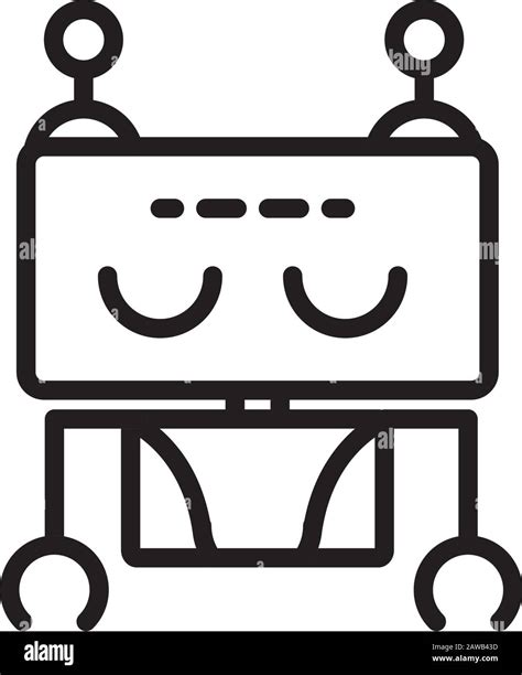 robot artificial assistant machine technology vector illustration