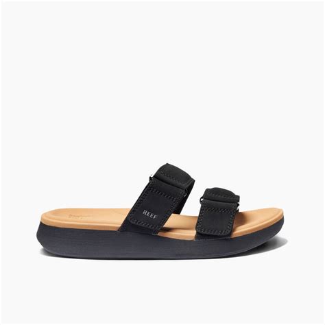 Reef Womens Cushion Cloud Roa Black Tan Island Comfort Footwear Fashion