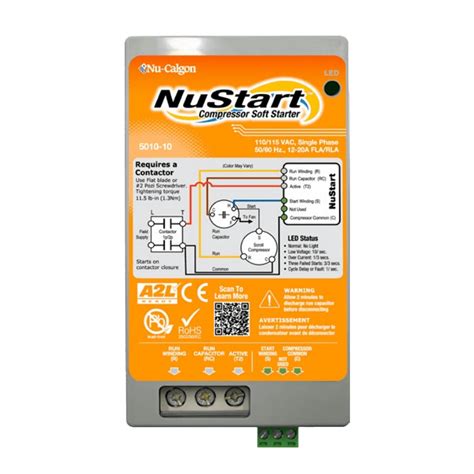 Nu Calgon 5010 10 Nustart Compressor Soft Starter Single Phase 110