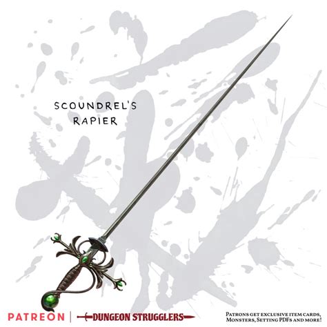 [oc][art] New Item Scoundrels Rapier Weapon Rapier R Dnd