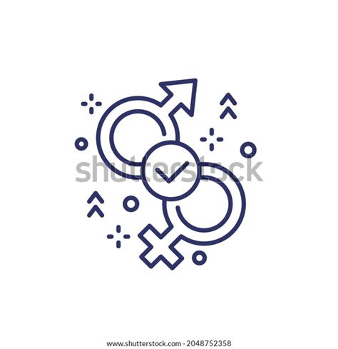 Sex Icon Gender Symbols Line Design Stock Vector Royalty Free Shutterstock
