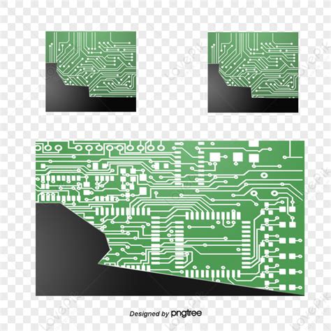 Modern Science Fiction Game Vector Ui Border Circuit Board Ui Borders