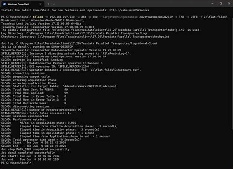 How To Create Adventureworksdw In Teradata Vantage Donny Seward Jr