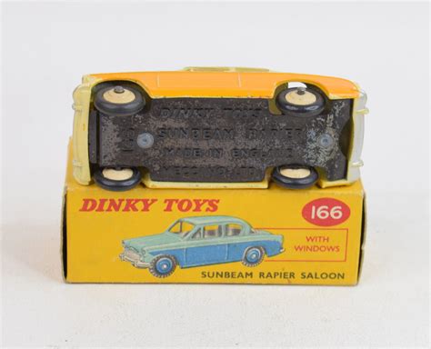 Dinky Toy 166 Sunbeam Rapier Virtually Mint Boxed Factory Error No Wi