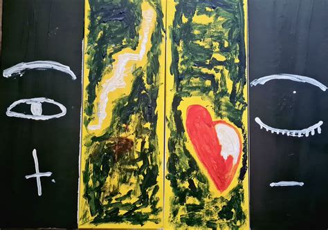 Росен Карамфилов Те и любовта помежду им картина от четири части платно акрил 60х80 см