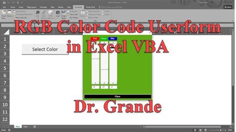 Beyond Excel Adding Color And Glow Effects To Excels Userforms Youtube